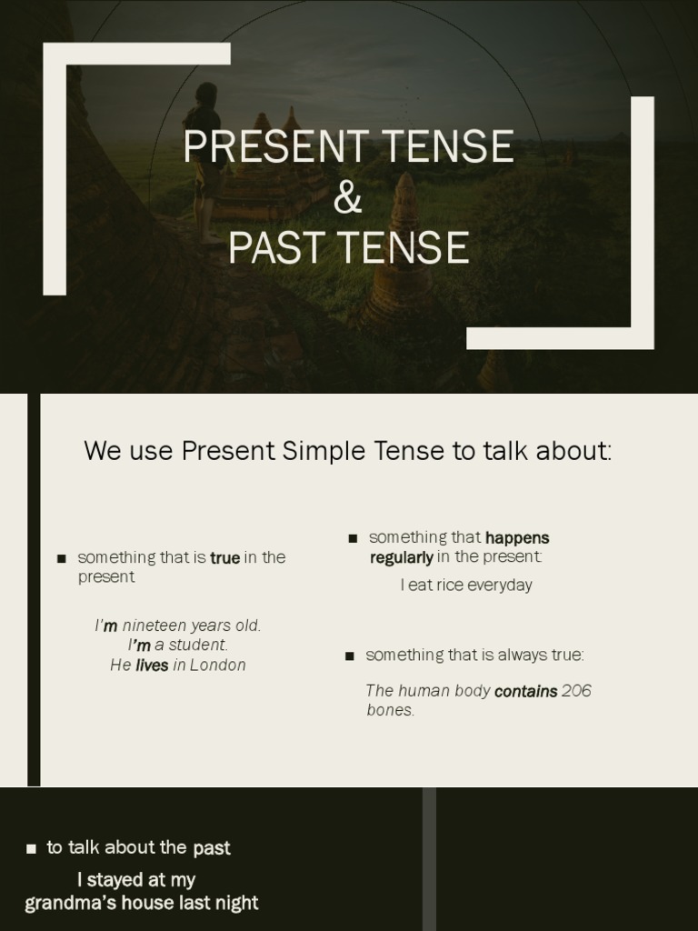 Simple Present Tense and and Simple Past Tense | PDF