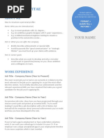 AIM Resume Guidance | PDF | Résumé | Behavior Modification