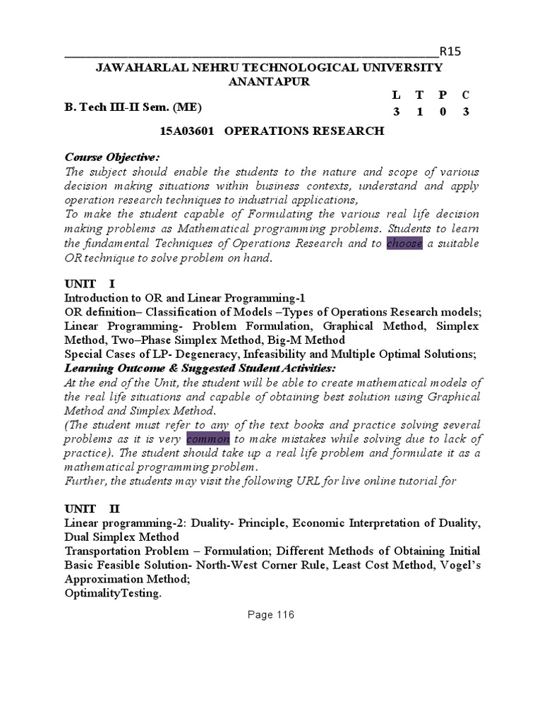 JNTUA-B.Tech.3-2 MECH-R15-SYLLABUS PDF | PDF | Finite Element Method ...