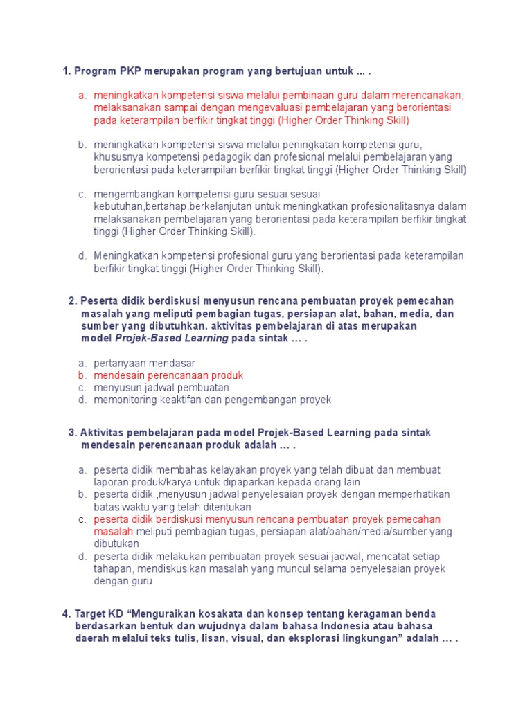 Latihan Soal PKP | PDF