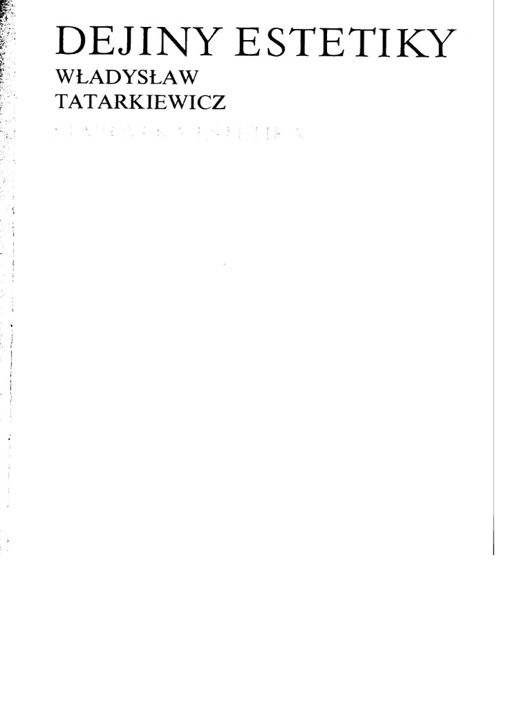 Tatarkiewicz I Antika | PDF