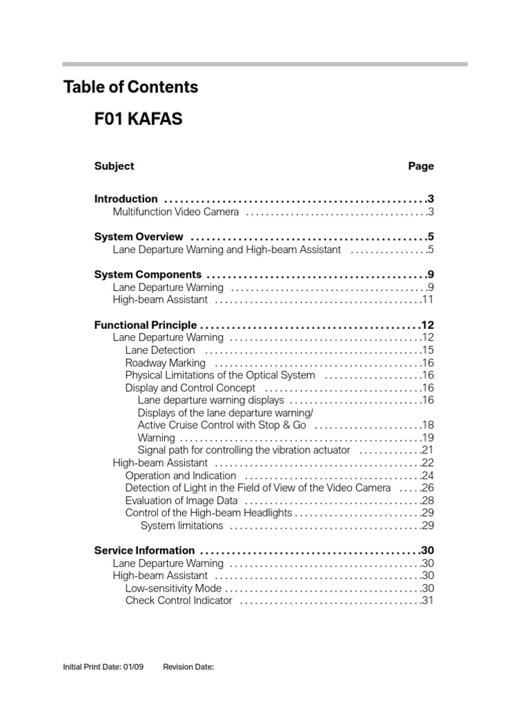 KAFAS System and Diagrams PDF | PDF | Headlamp | Traffic