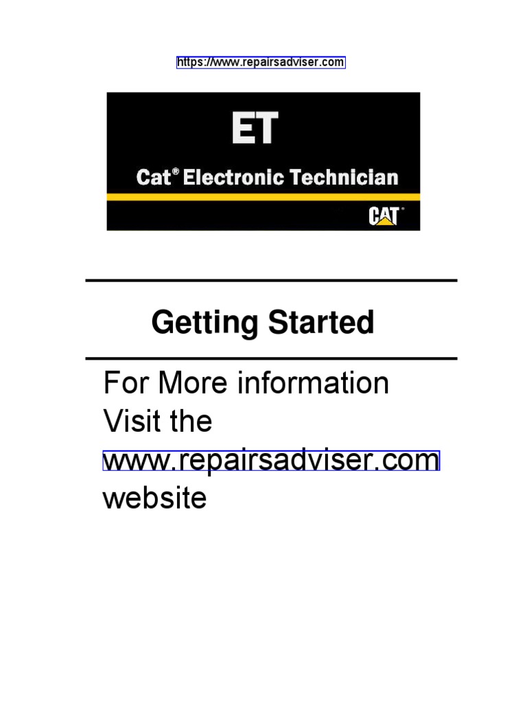 Caterpillar ET Getting Started | PDF | Microsoft Windows | Personal ... Caterpillar ET Getting Started | PDF | Microsoft Windows | Personal ...