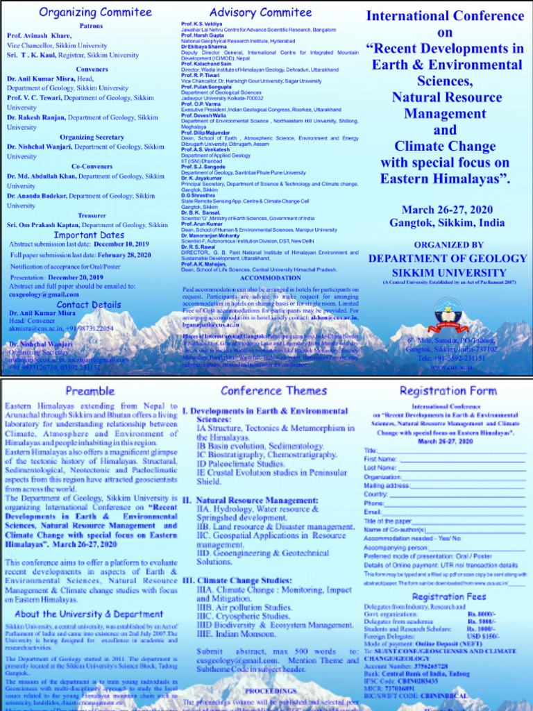 Conference Brochure Geology | PDF