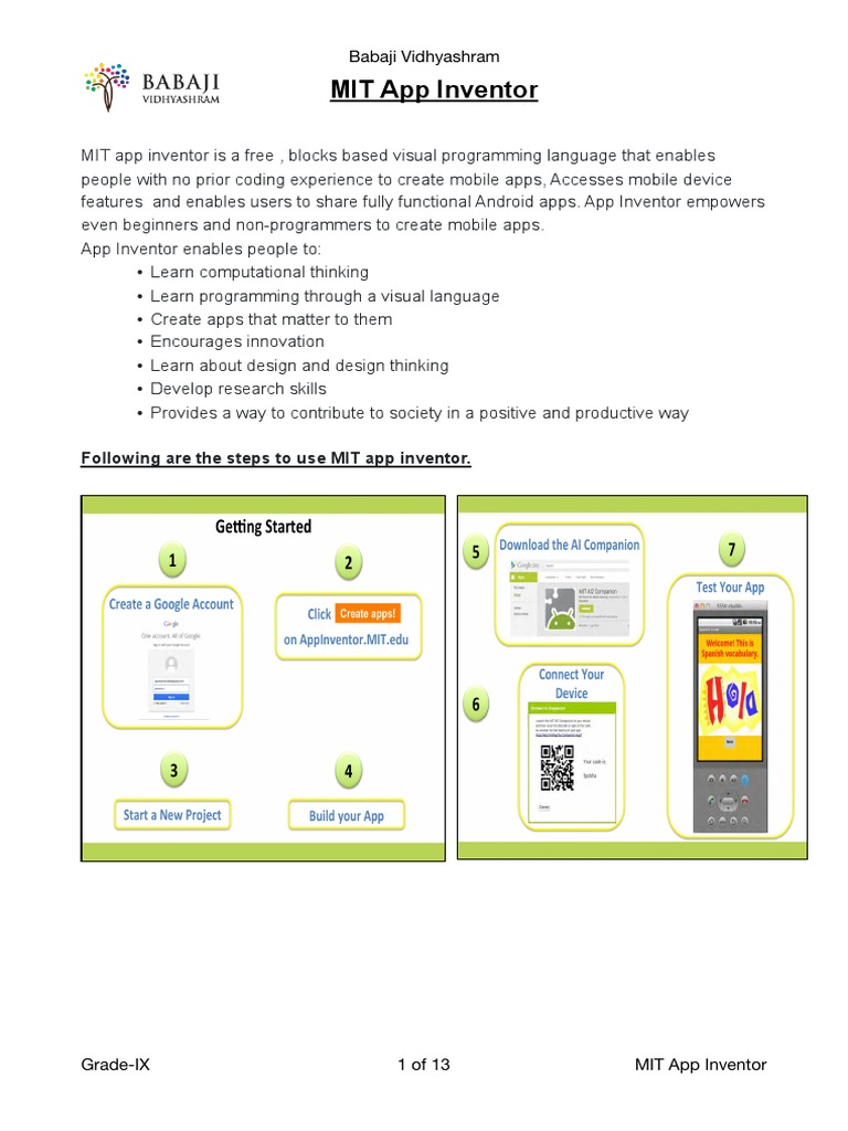 MIT App Inventor-9 | PDF | Mobile App | Subroutine