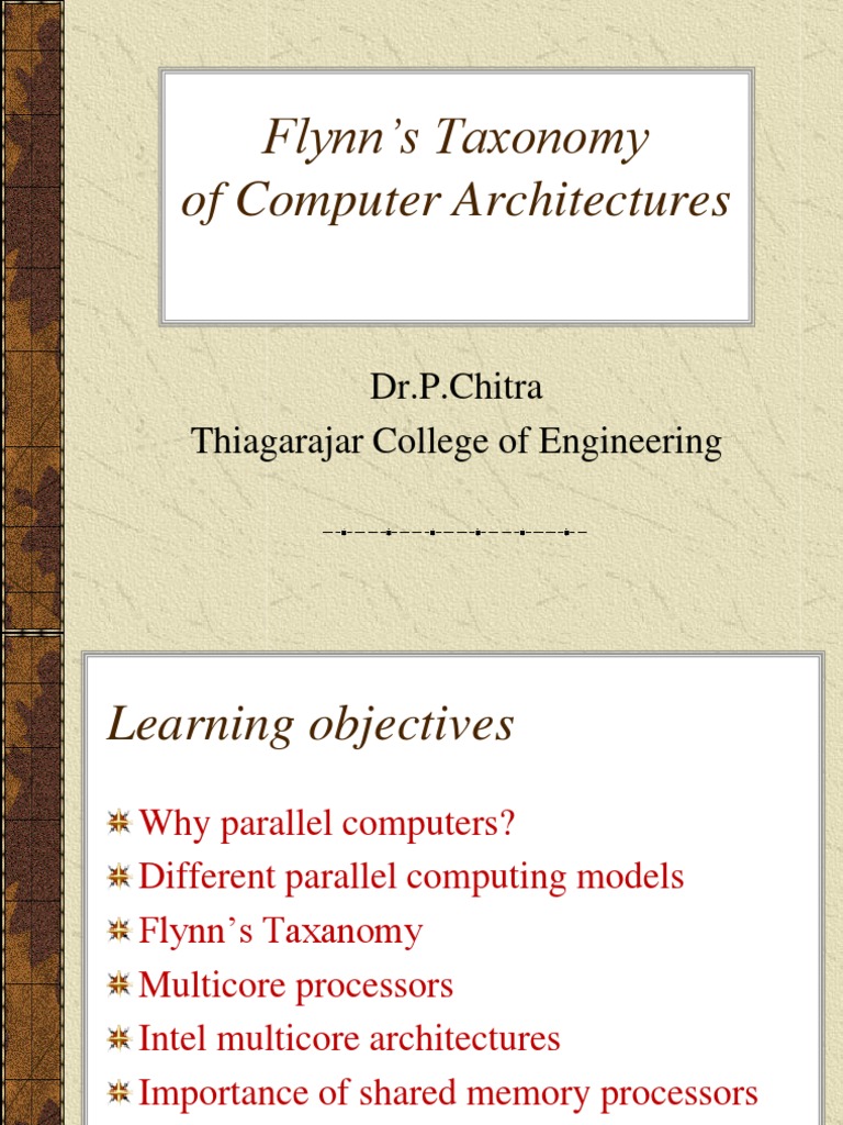 Flynns Taxonomy | PDF | Multi Core Processor | Parallel Computing