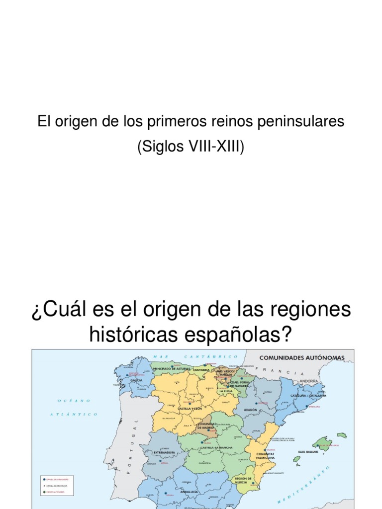 El origen de los primeros reinos peninsulares (Siglos VIII-XIII).pdf | Edades medias