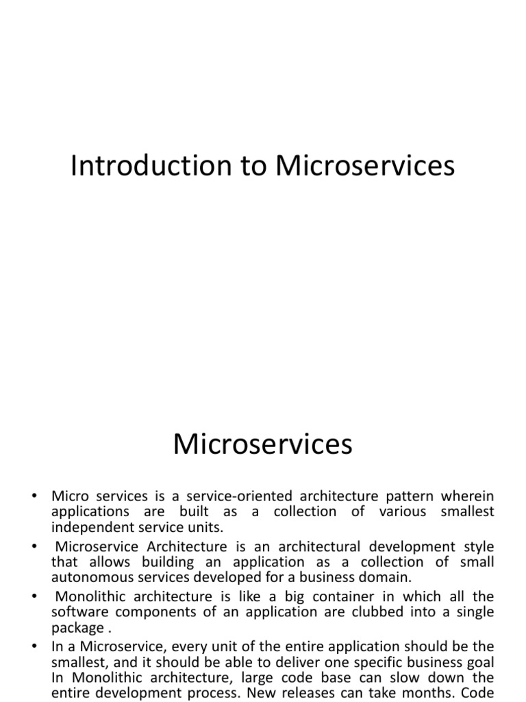 Microservice | PDF | Service Oriented Architecture | Databases