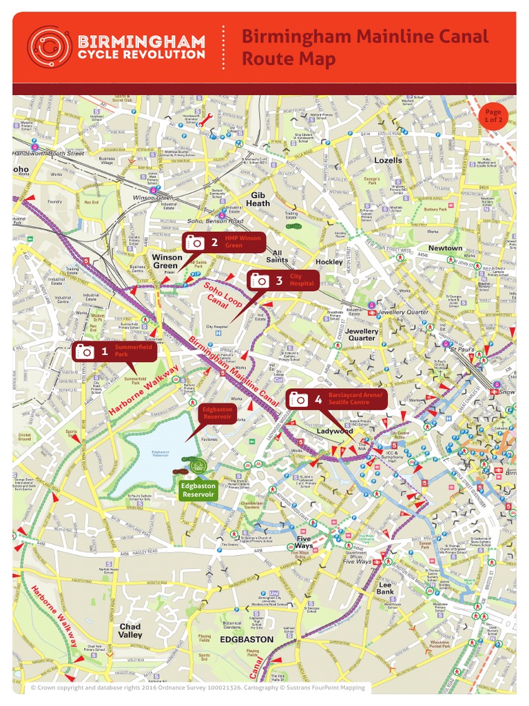 Birmingham Mainline Canal Map PDF | PDF | Birmingham | Sustainable ...