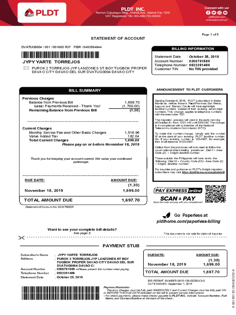 View Soa | PDF | Payments | Value Added Tax
