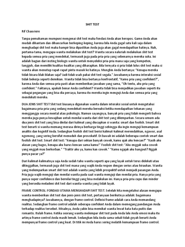 Shit Test | PDF