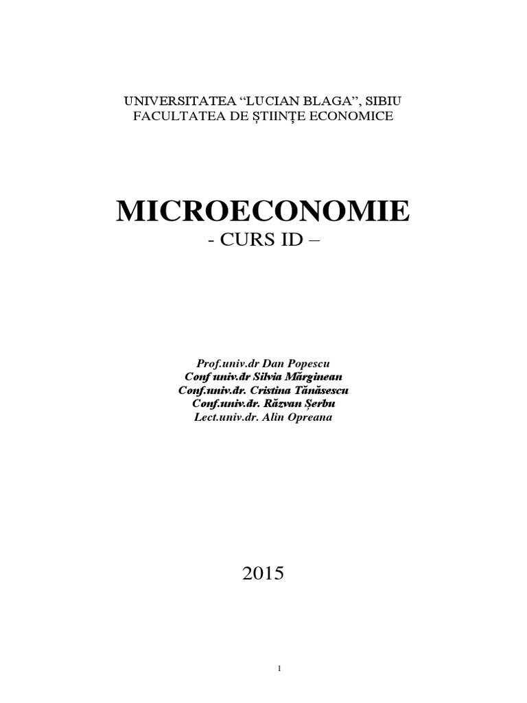 Microeconomie PDF | PDF