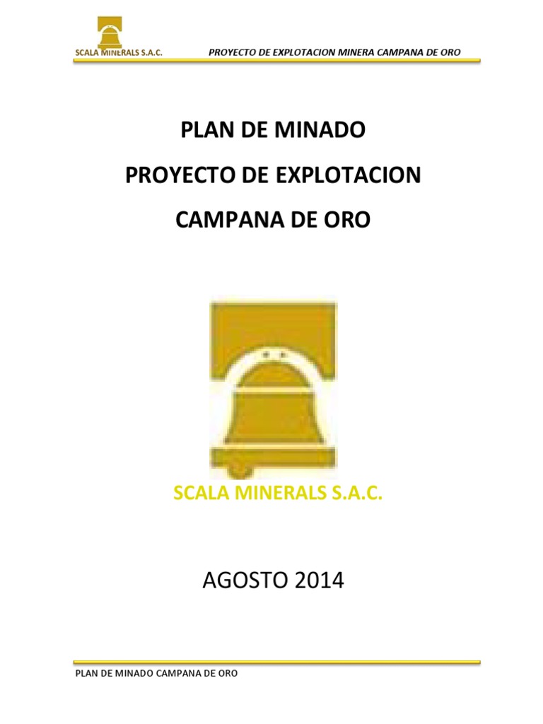 Plan de Minado Scala Mineralsfinal | PDF | Agua subterránea | Temblores