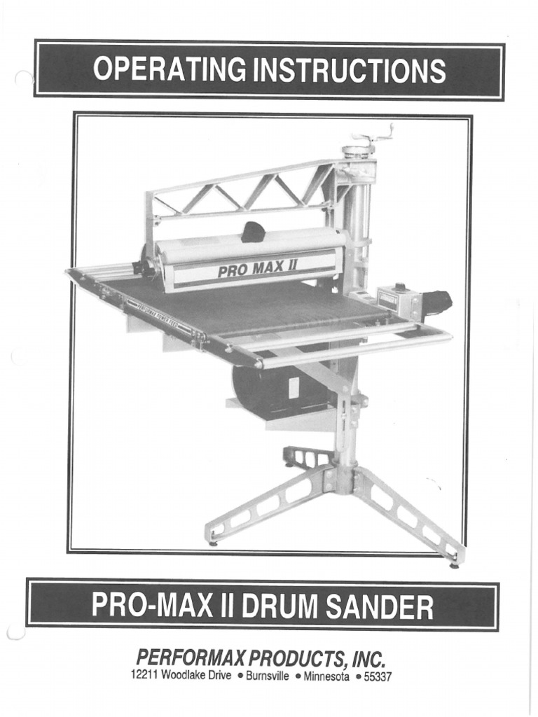 Pro Max II Sander | PDF