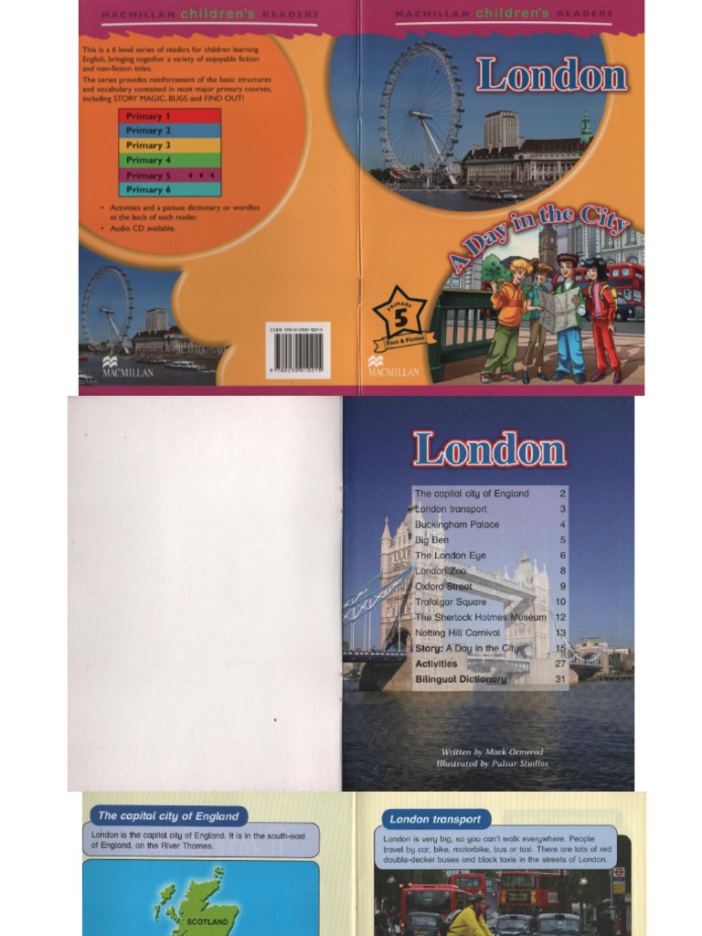 London - A Day in The City (Reading For Kids) | PDF