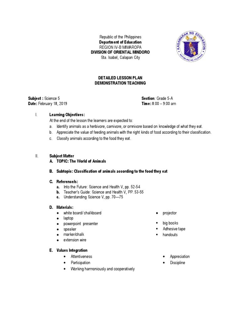 Deped Demo Teachig LP | PDF | Herbivore | Organisms