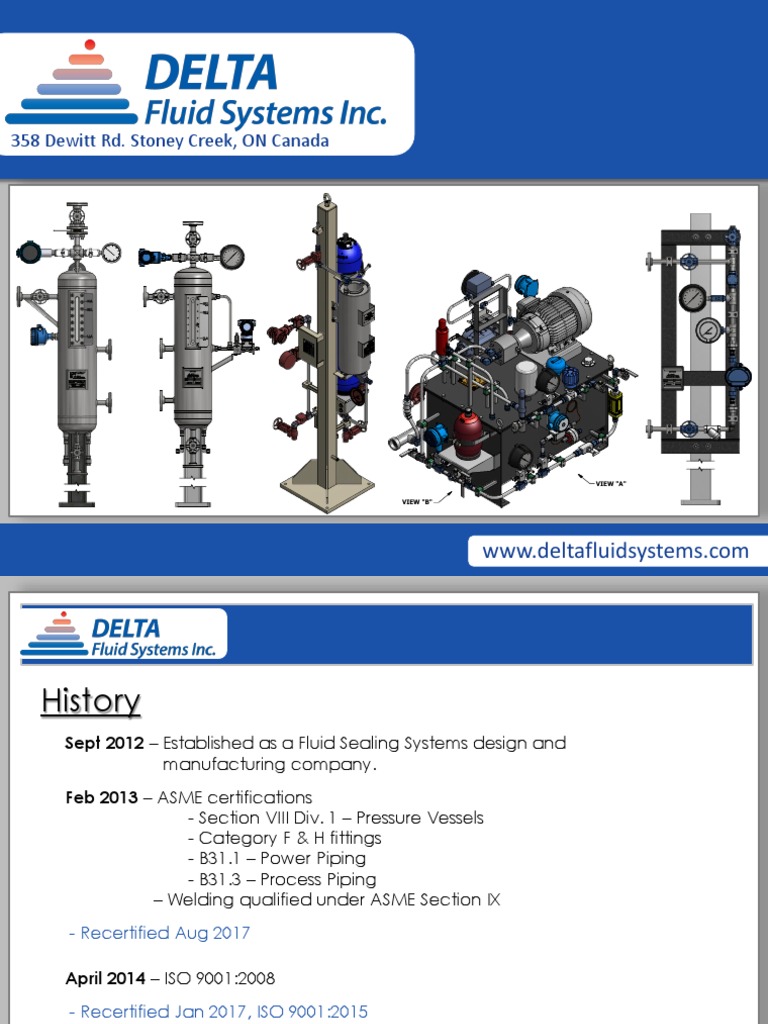 Delta Fluid Systems - Notable Completed Projects Sept 2018 | PDF | Pipe ...