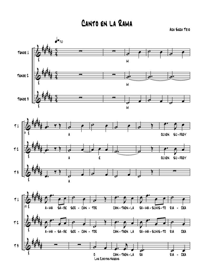 Canto en La Rama Sol# | PDF