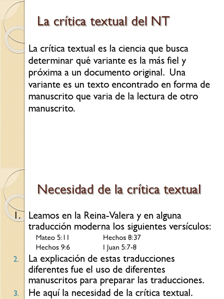 CriticaTextual Del NT | Descargar gratis PDF | Crítica textual | Manuscrito