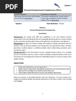 PECs for TVL Students | PDF | Entrepreneurship | Goal