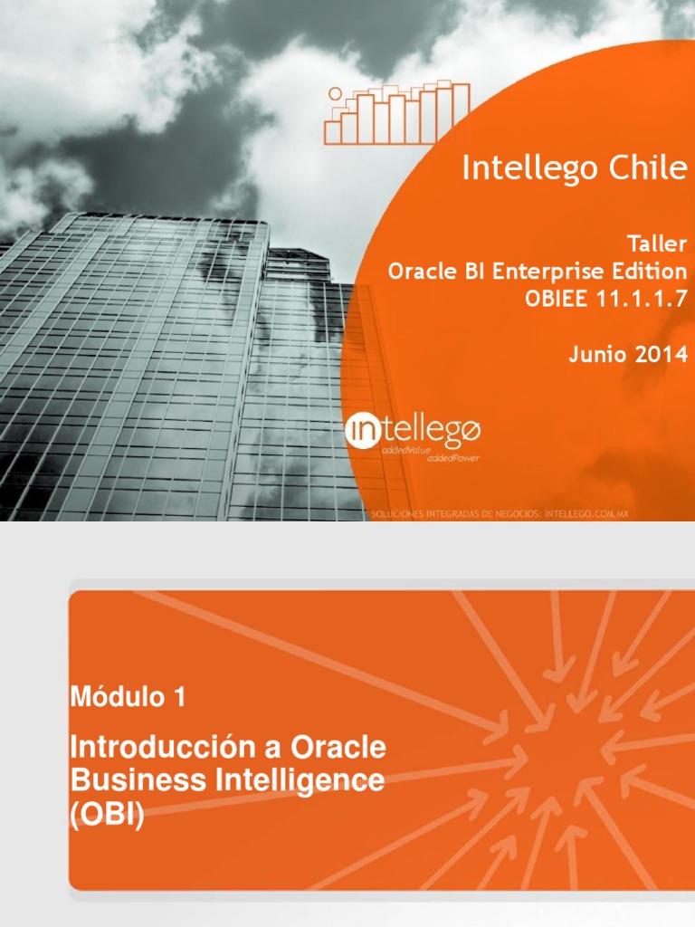 01 - Introducción A Oracle BI | PDF | Oracle Corporation | Sap Se