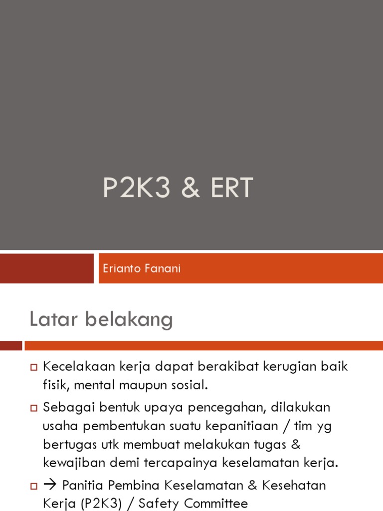 P2K3 & Ert | PDF | Karier & Perkembangan | Bisnis