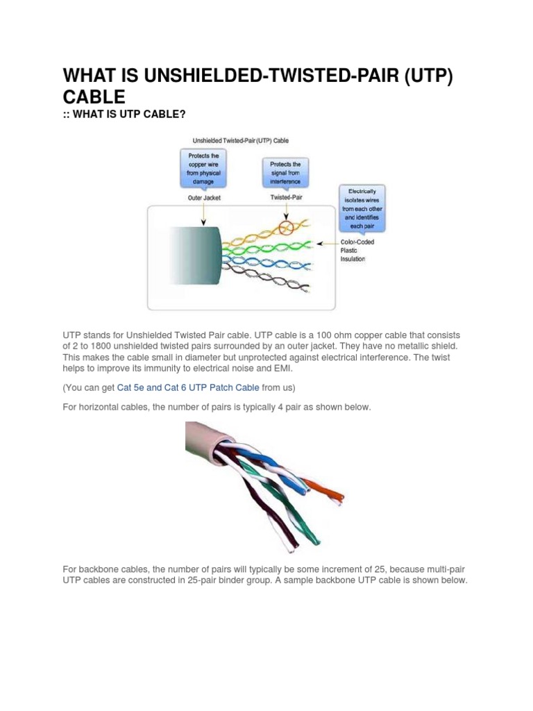 UTP | PDF | Equipment | Electrical Engineering