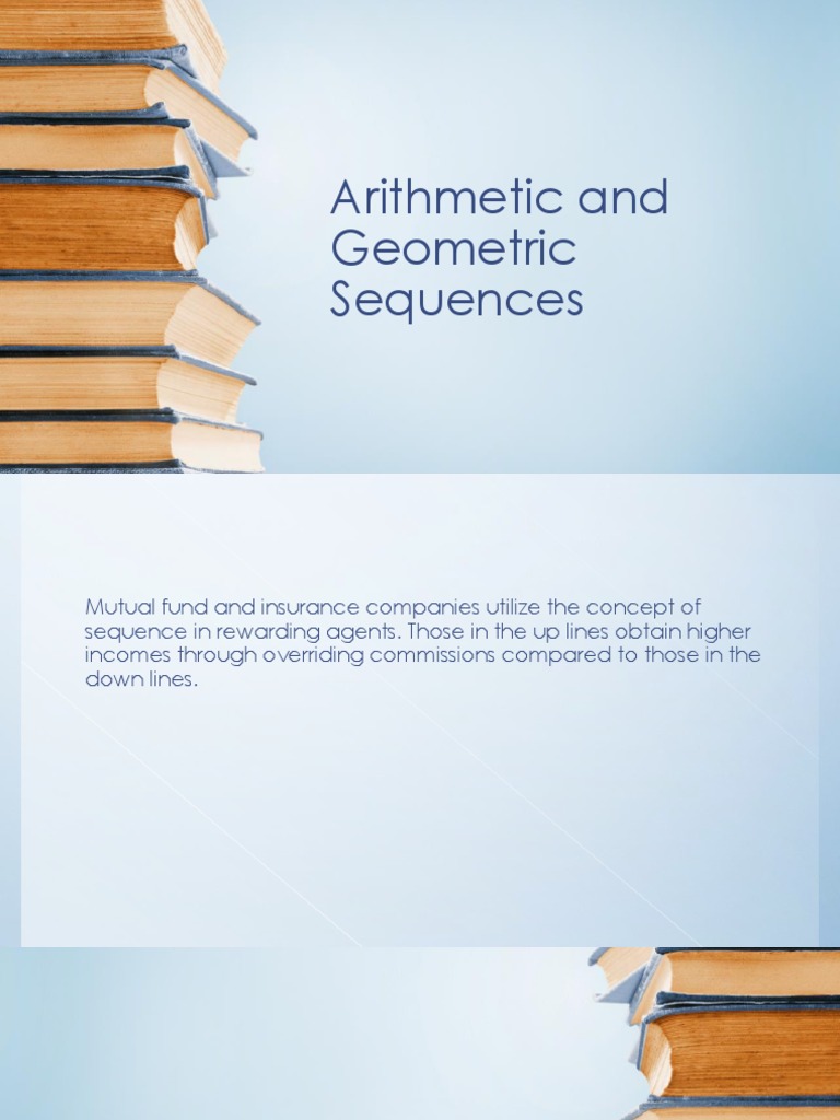Arithmetic and Geometric Sequences | PDF | Ratio | Analysis
