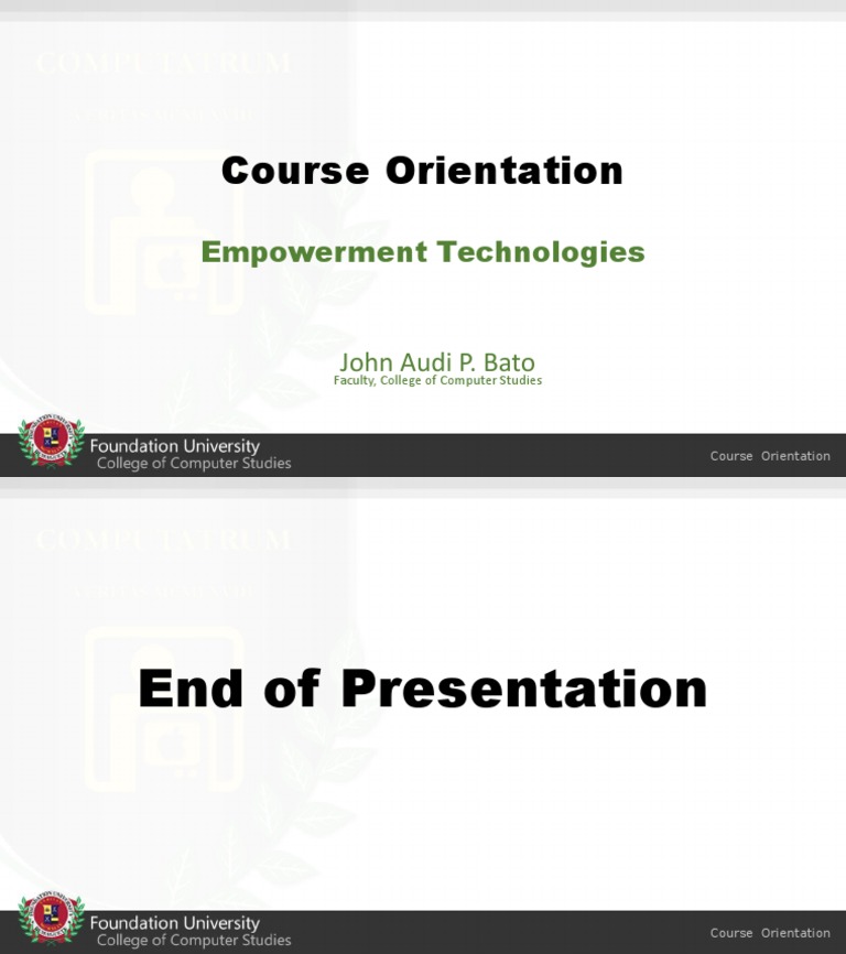 Empowerment Technologies Course Overview | PDF