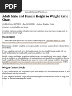 Indian Height-Weight Chart by Age | PDF | Body Mass Index | Nutrition