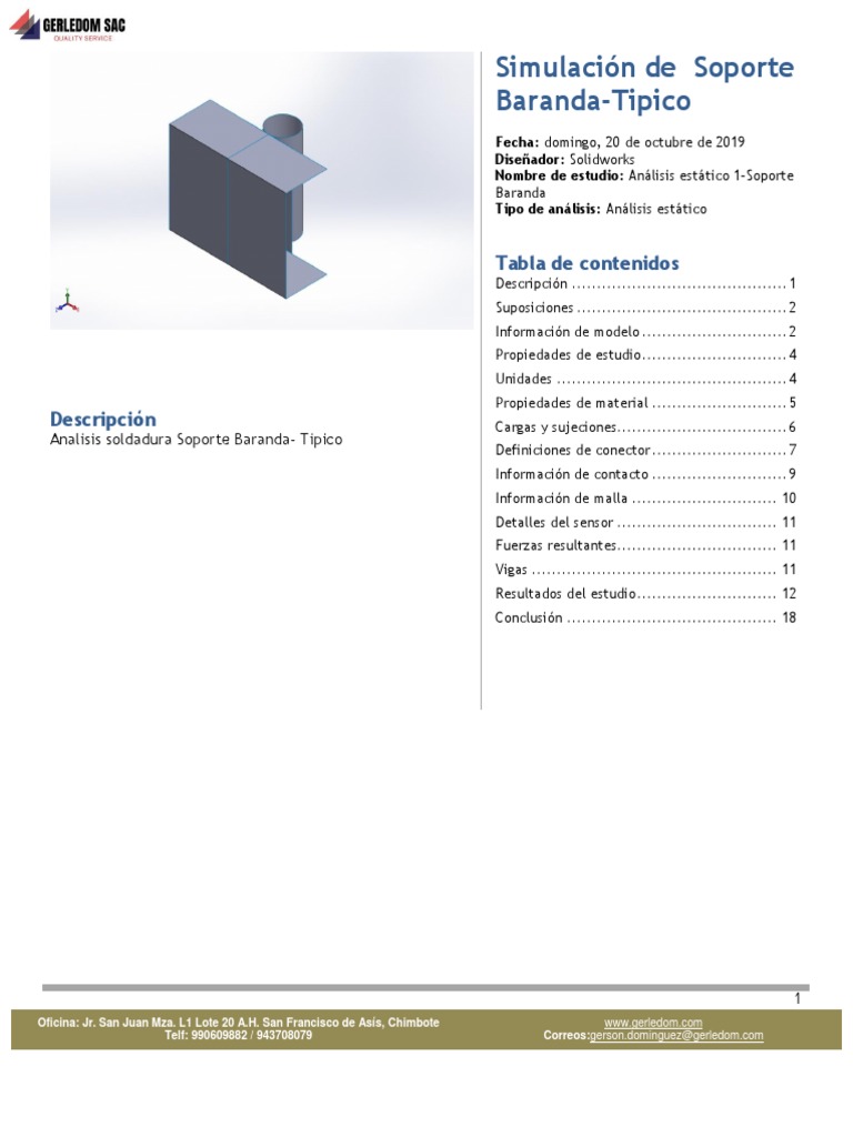 Soporte Baranda-Tipico-Análisis Estático 1-Soporte Baranda PDF | PDF | Elasticidad (Física ...