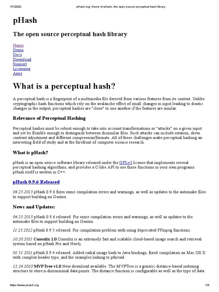 P Hash | PDF | Data Compression | Library (Computing)