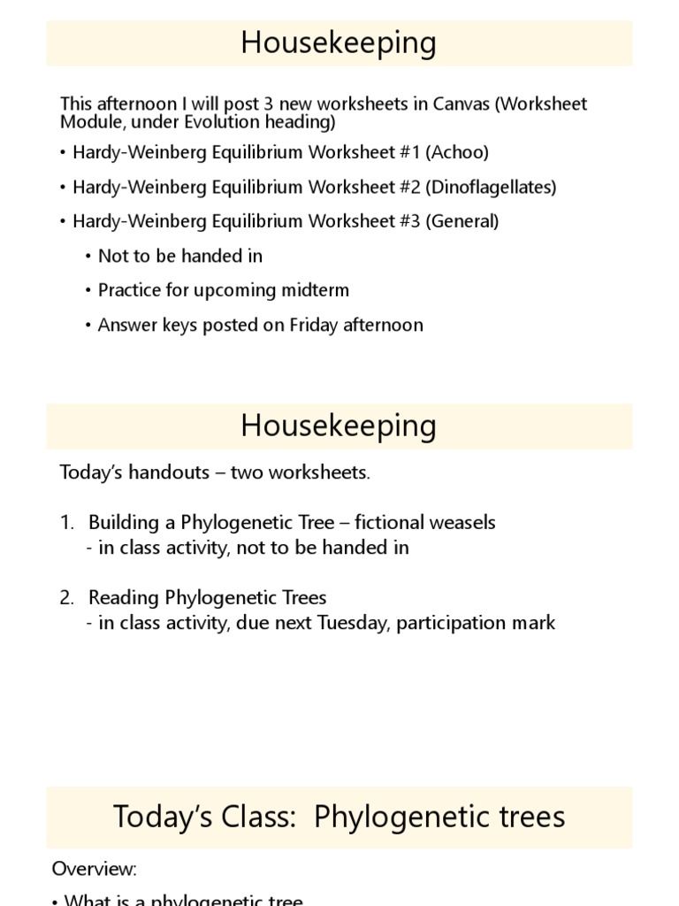 Phylogenetic Trees: Building & Reading Guide | PDF | Phylogenetic Tree ...