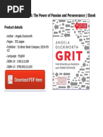 Grit: Passion and Perseverance Insights | PDF