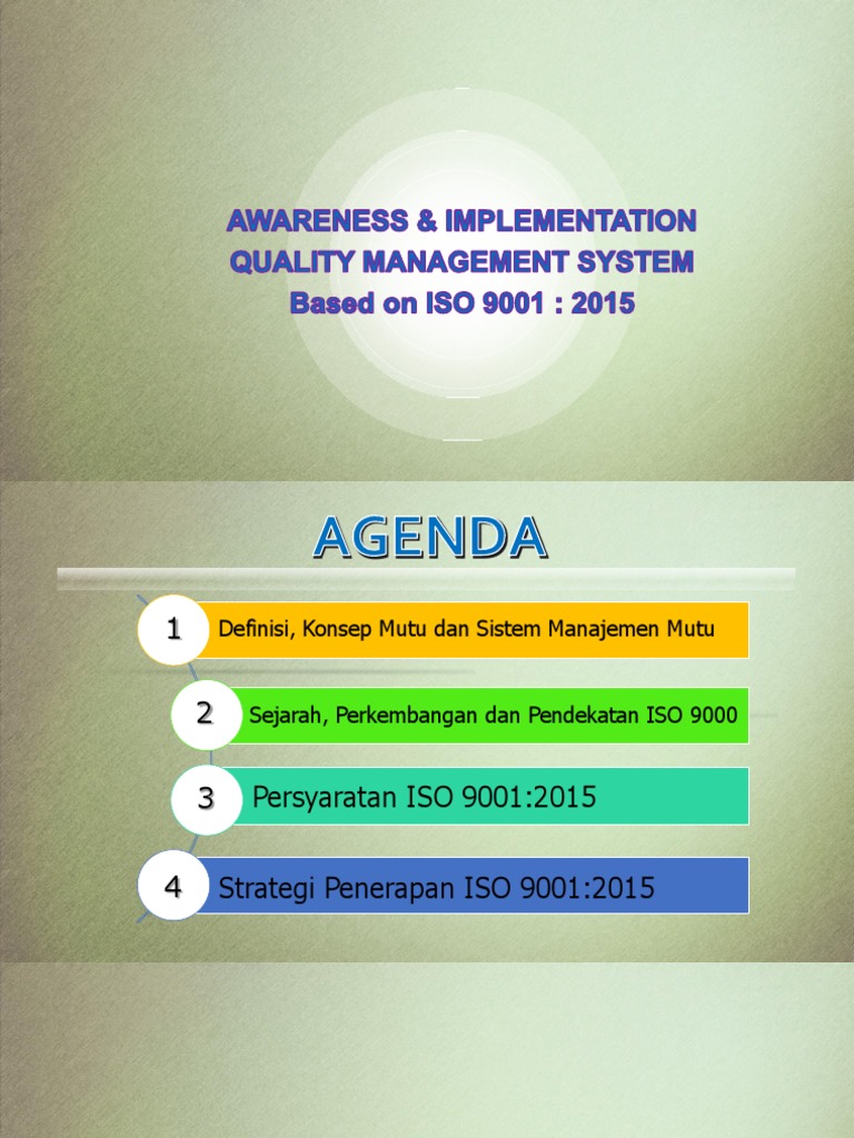 QMS ISO 9001 2015 Awareness Training | PDF