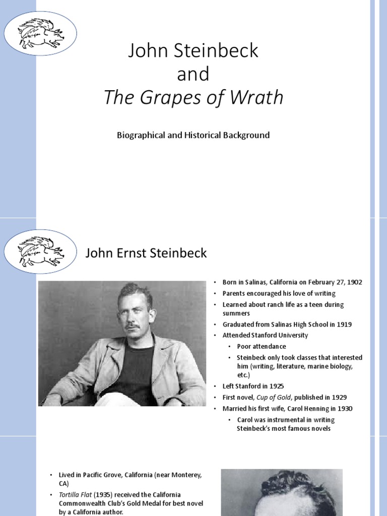 John Steinbeck and The Grapes of Wrath Introduction | PDF | John Steinbeck