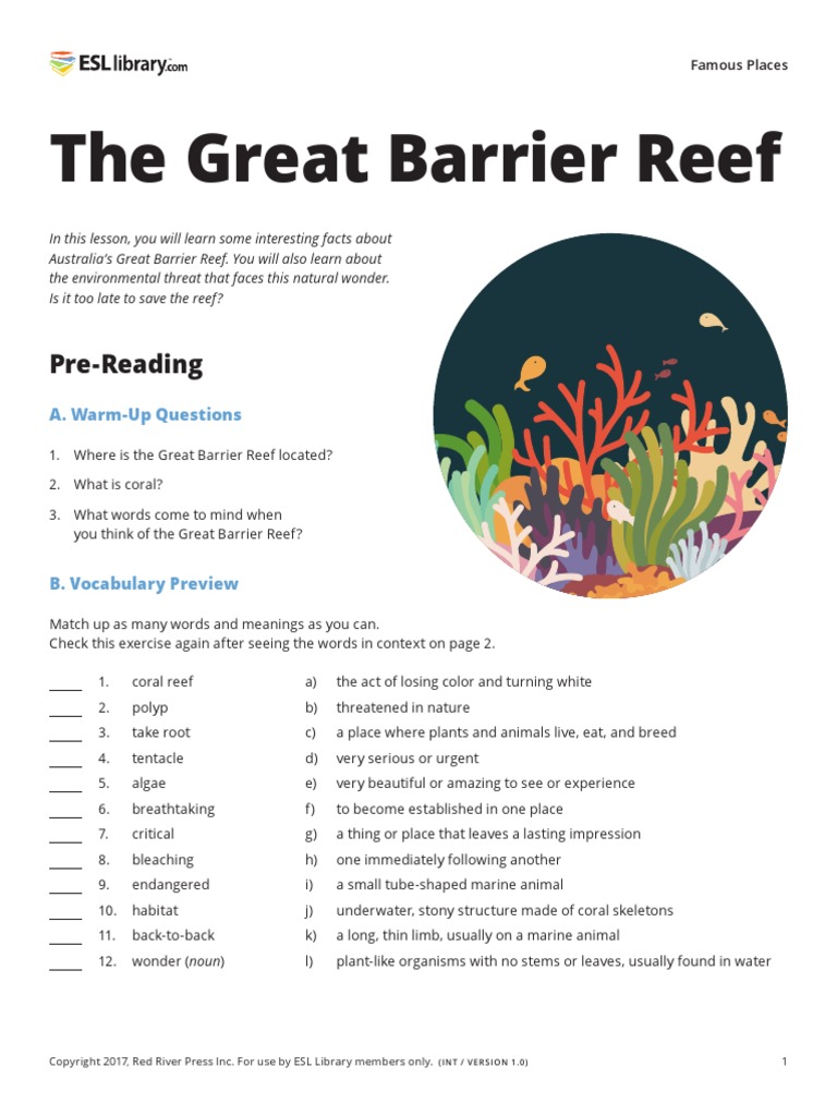 81 Great-Barrier-Reef US Student | PDF | Coral Reef | Oceanography