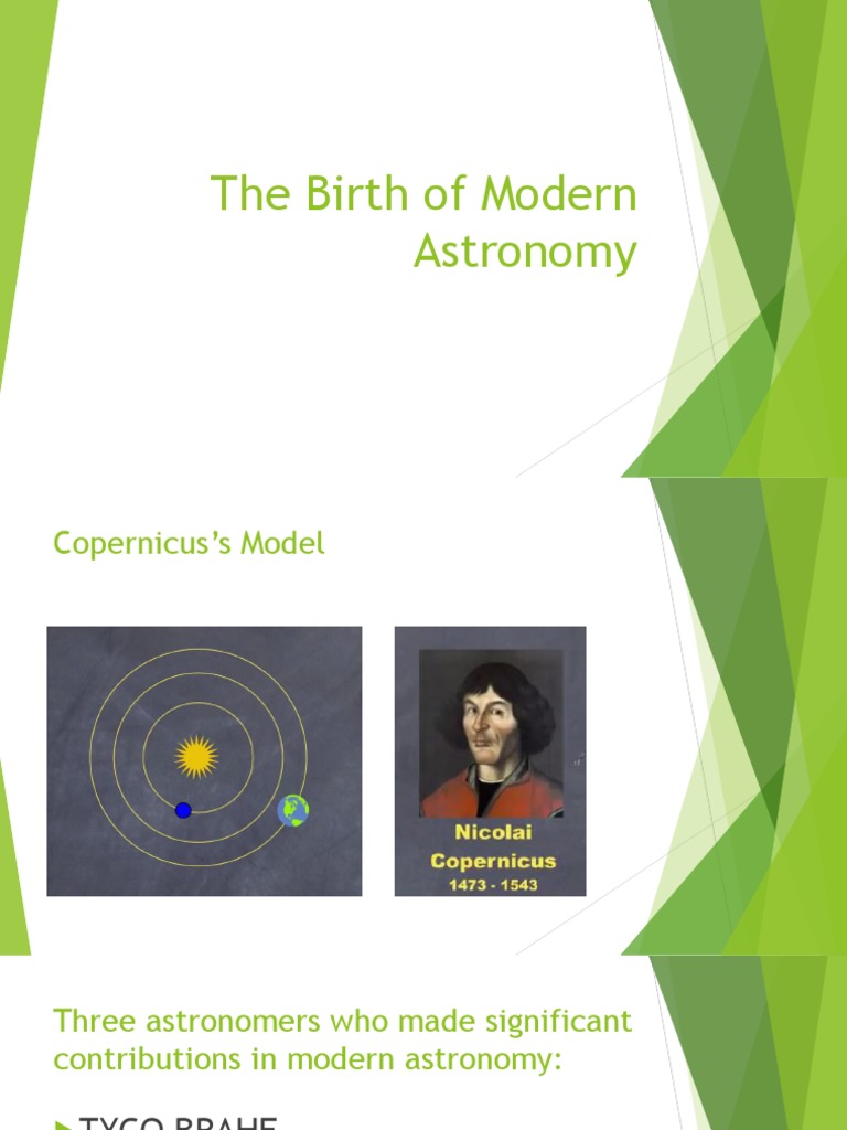 The Birth of Modern Astronomy | PDF
