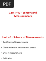 Static & Dynamic Characteristics of Measurement System | PDF | Accuracy And Precision | Sensor