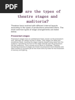 Types of Theatre Stages, Advantages and Disadvantages of The Proscenium ...
