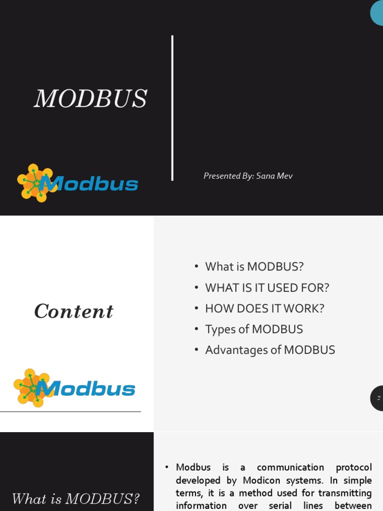 MODBUS | PDF | Ethernet | Internet Protocol Suite