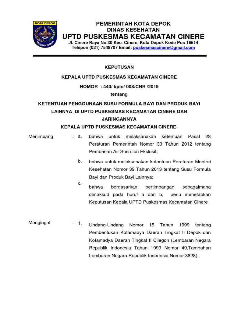 SK Larangan Promosi Sufor | PDF | Kesehatan Holistik