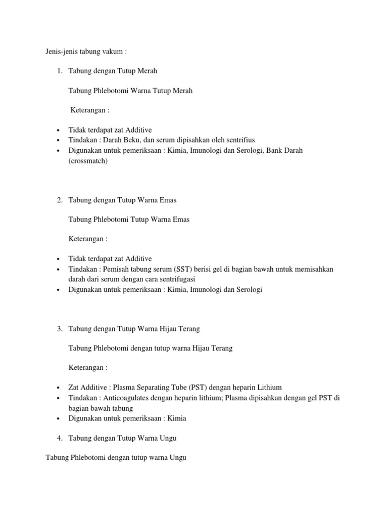 Macam Jenis Tabung Vacum Dan Fungsinya | PDF