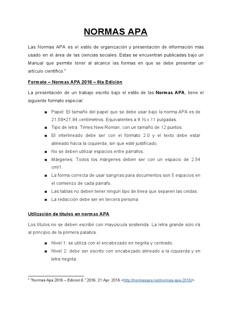 Normas Apa | PDF | Estilo apa | Escritura