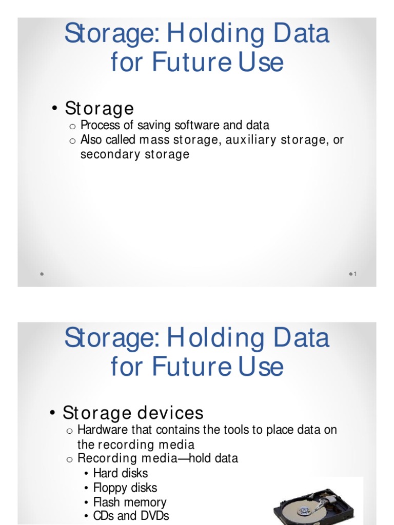 ICT Storage | Download Free PDF | Computer Data Storage | Random Access ...
