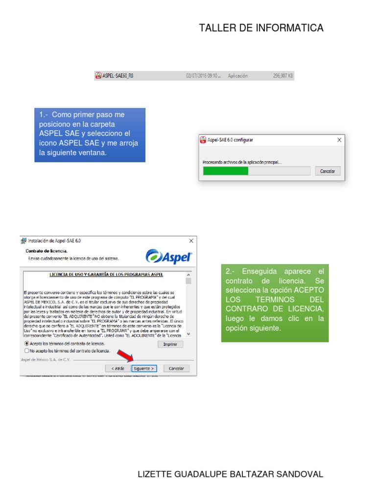 Instalacion ASPEL SAE PDF | PDF
