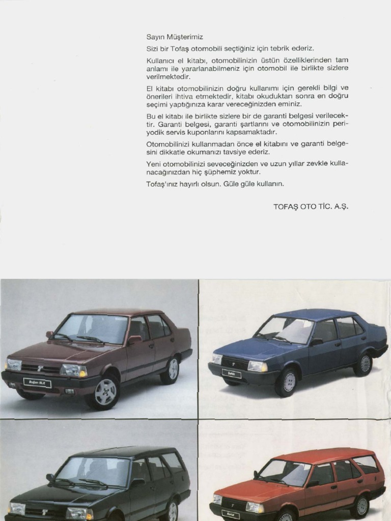 Sahin Dogan Kartal Kullanim Kilavuzu 1994 | PDF