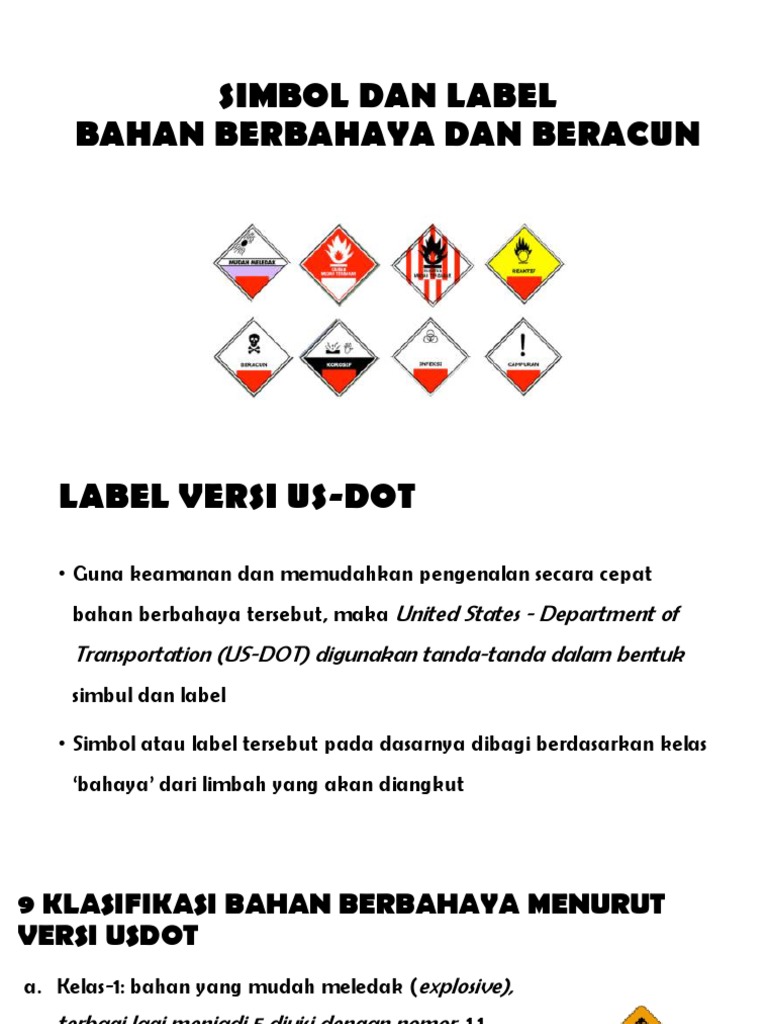 Simbol Dan Label B3 Versi USDOT Dan NFPA | PDF