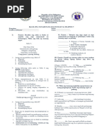 Filipino 8-First Quarterly Exam | PDF