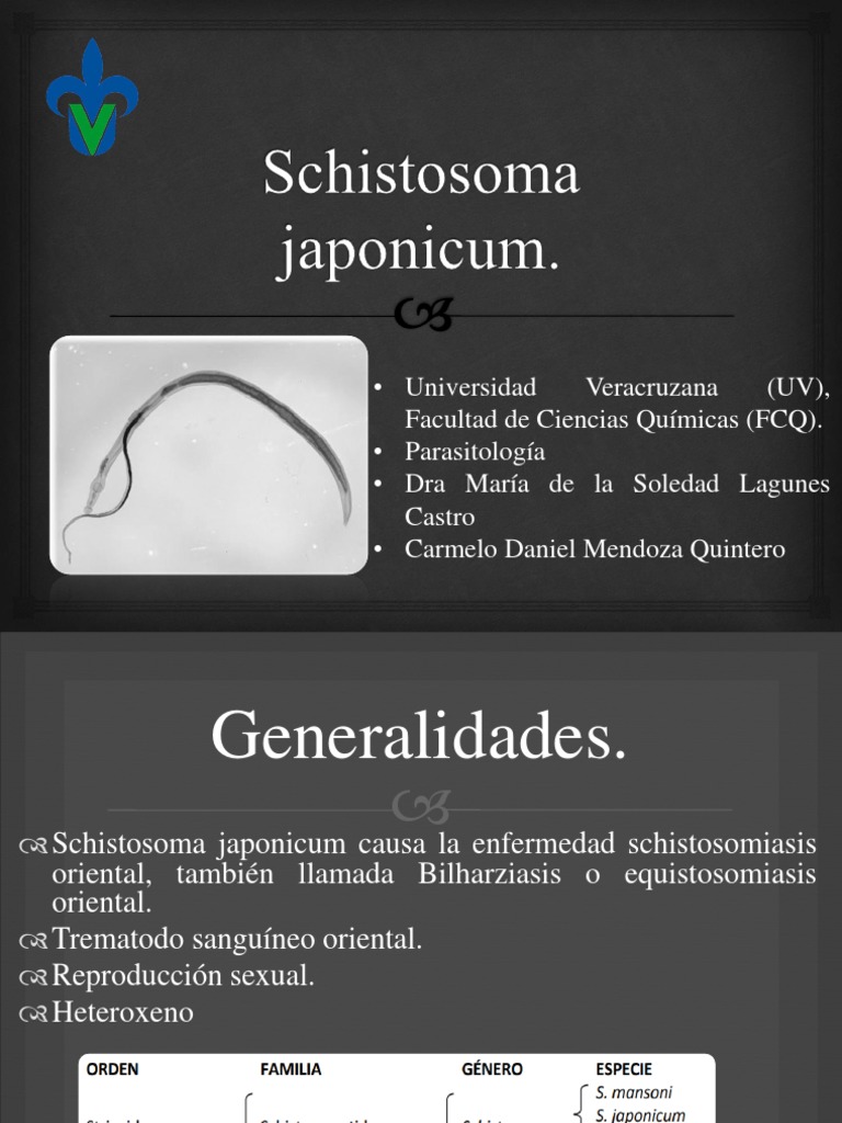 Schistosoma Japonicum. | PDF | Especialidades Medicas | Enfermedades y ...